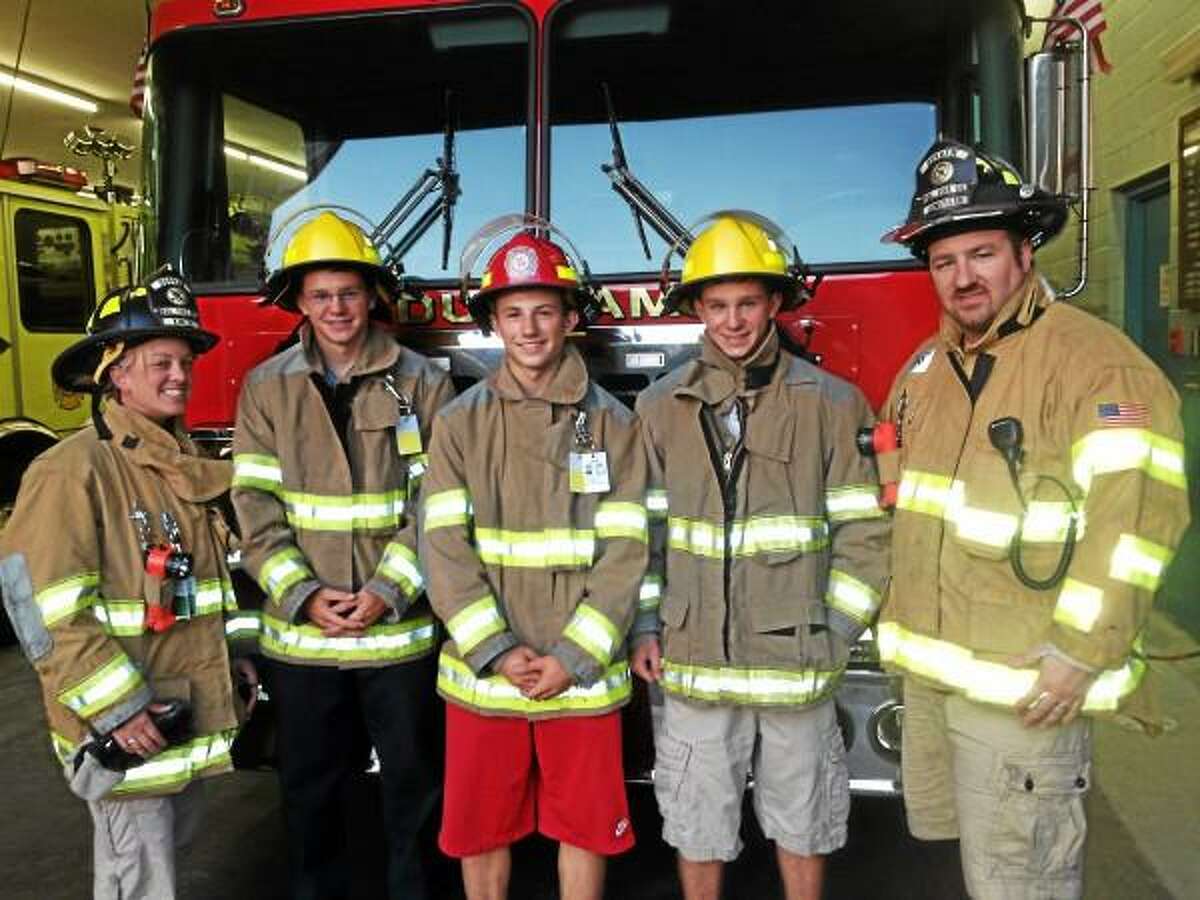 Young firefighters learn the job at Durham Volunteer Fire Department