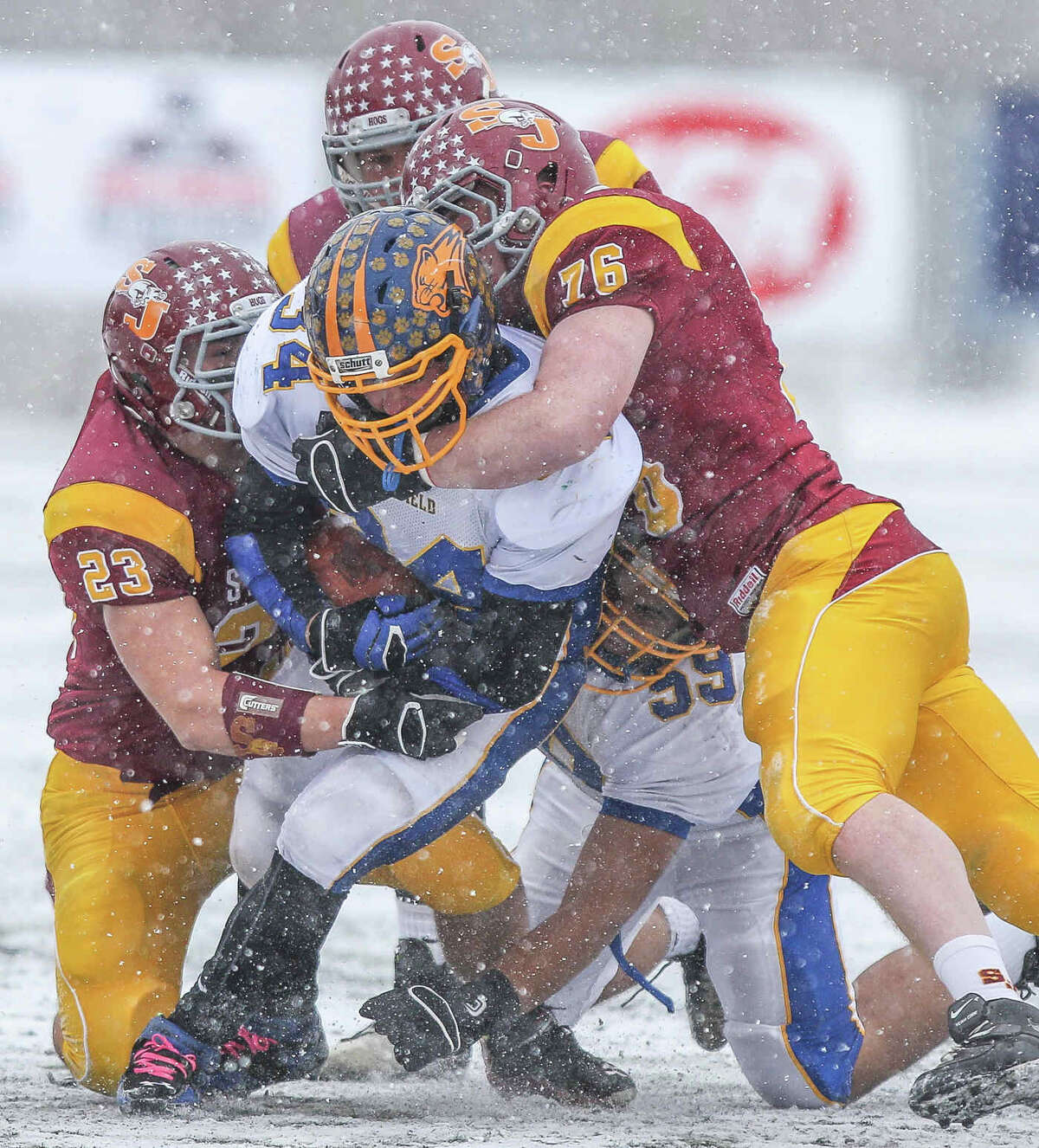 Photos: St Josephs routs Brookfield 54-16 in Class M Championship