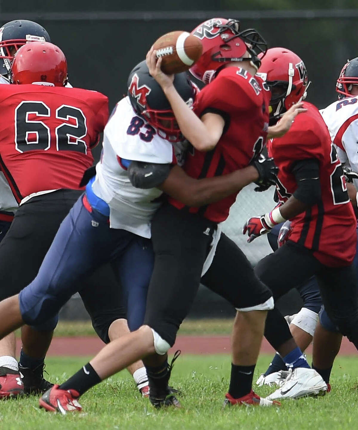 PHOTOS of Wilbur Cross H.S. Football vs. Brien McMahon H.S.