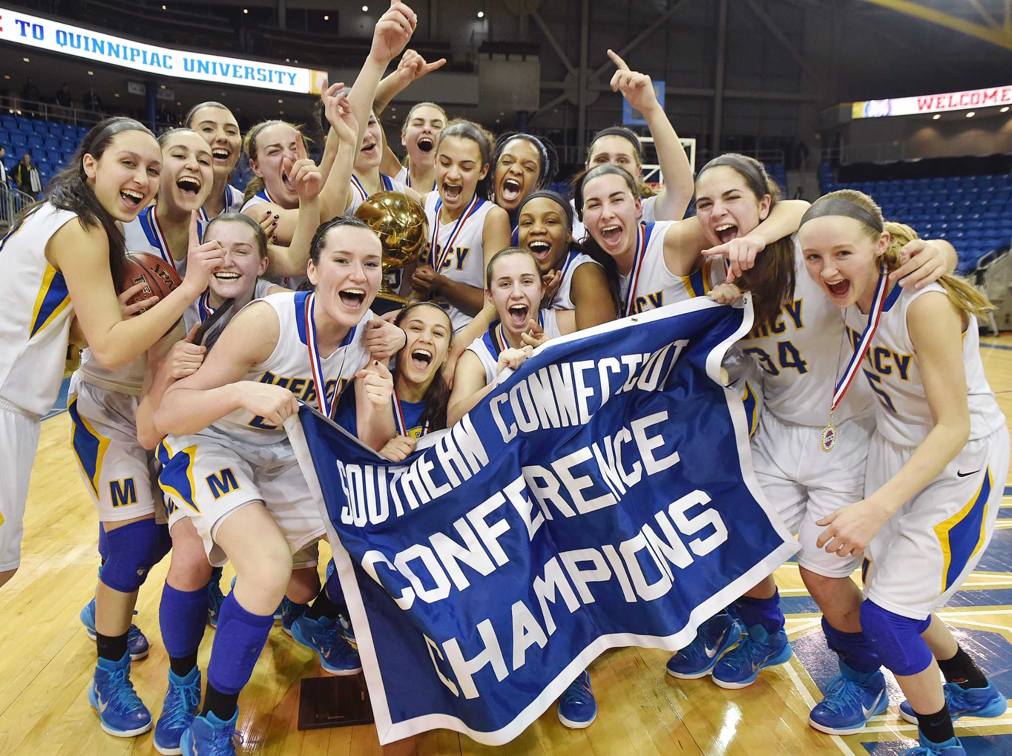 PHOTOS: Mercy vs. Hand, SCC Girls Basketball Championship