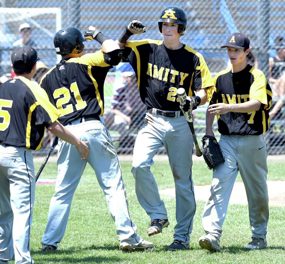 Photos of Amity defeating Fairfield Prep 14-6 in the SCC Baseball ...