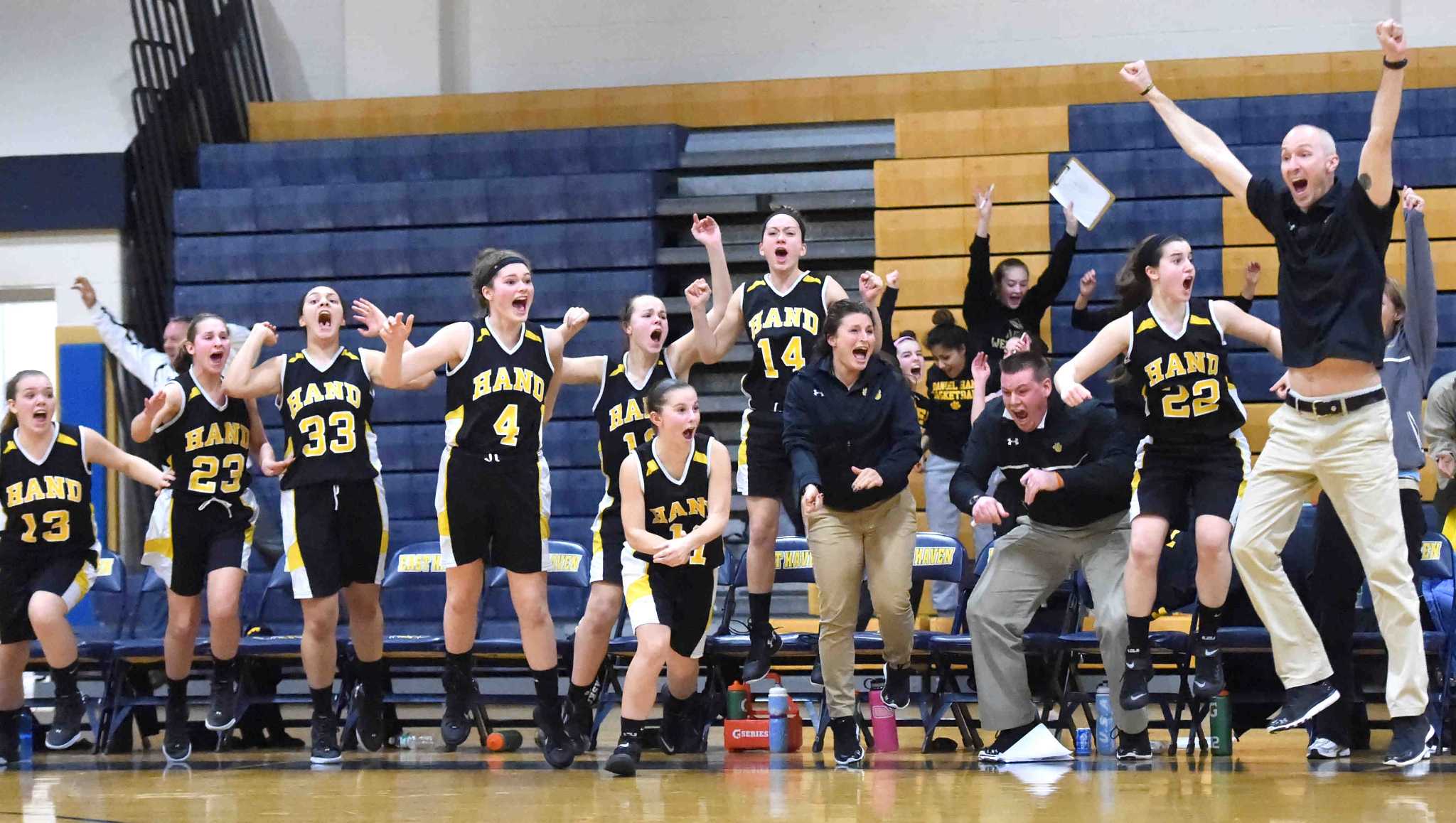 PHOTOS of Daniel Hand H.S. Mercy H.S. SCC Girls Basketball Championship
