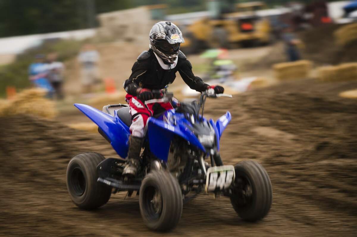 Motocross competition during Midland County Fair 2017