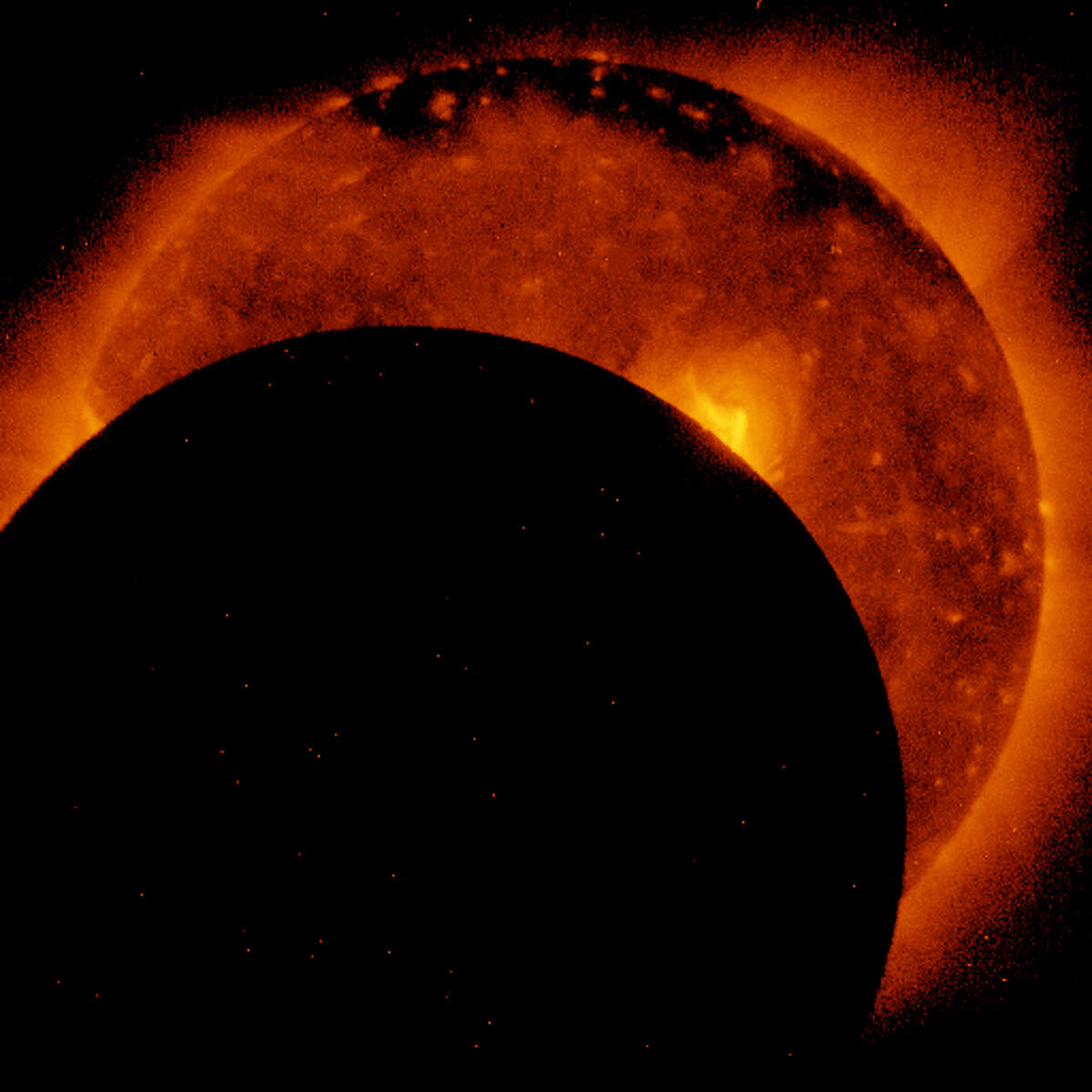 See the eclipse like never before – from space