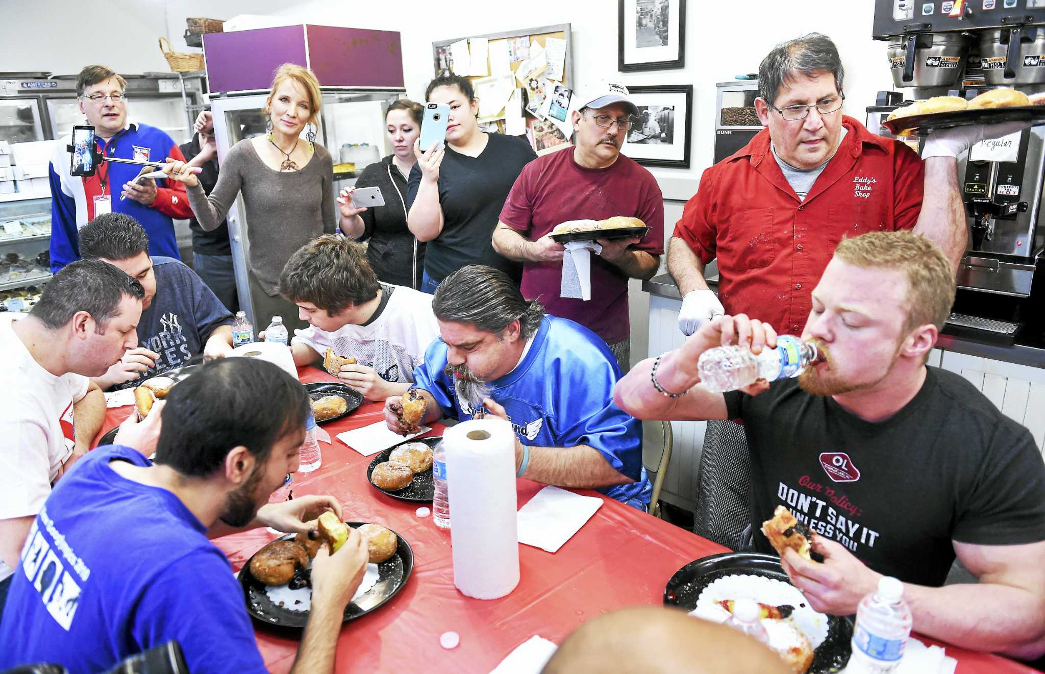 Torrington man wins paczki-eating contest in Ansonia