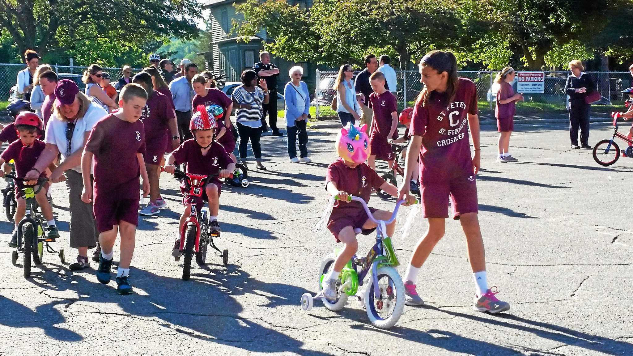 Torrington’s Father Sullivan sets off on 350-mile bike ride