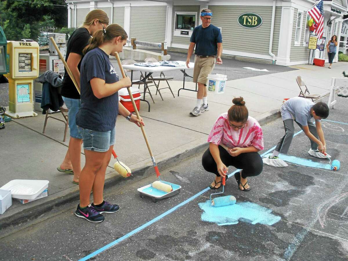Art is part of Paint The Pavement project in New Hartford