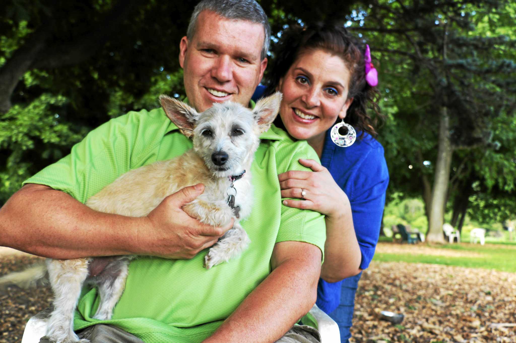 Rescued dog brings New Milford couple closer together
