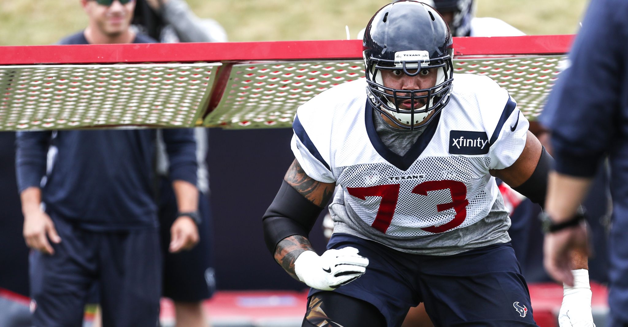 Texans like guard Josh Walker's toughness