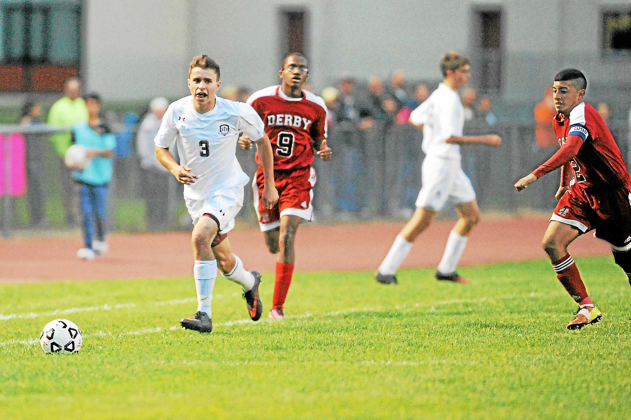 Torrington boys soccer routs Derby