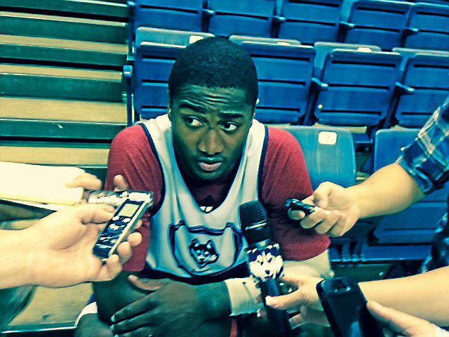 UConn men off and running at first practice