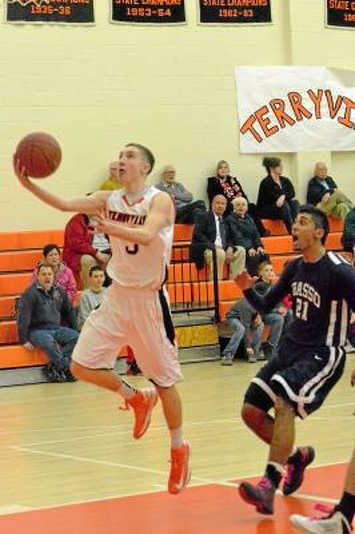 BOYS BASKETBALL: No. 4 Terryville defeats No. 29 Grasso Tech easily