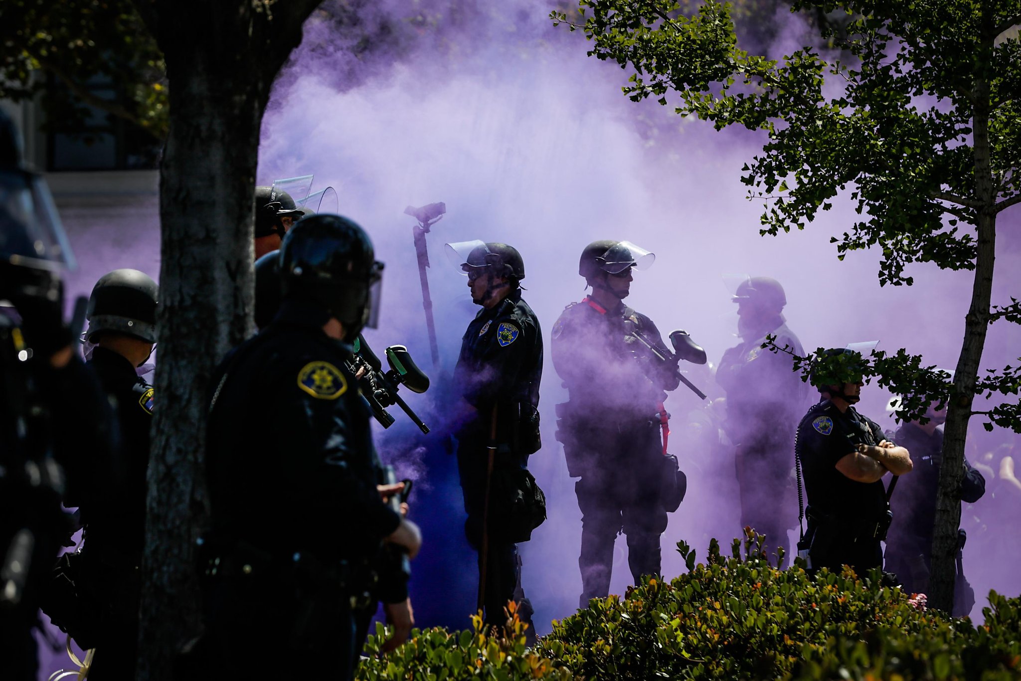 Images from Berkeley protests, counter-protests August 27, 2017