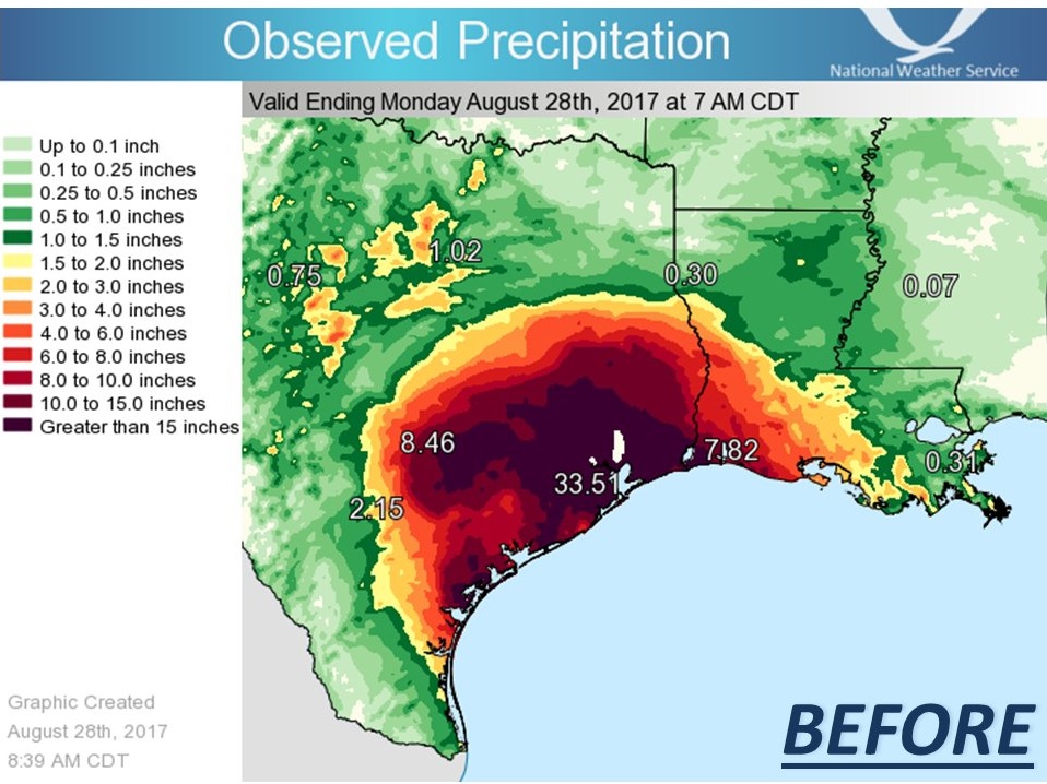 Texas received so much rain the National Weather Service had to update ...
