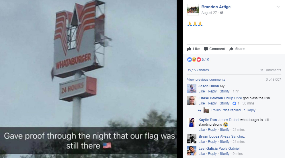 Viral Whataburger sign is the inspiration Texas needs through Harvey