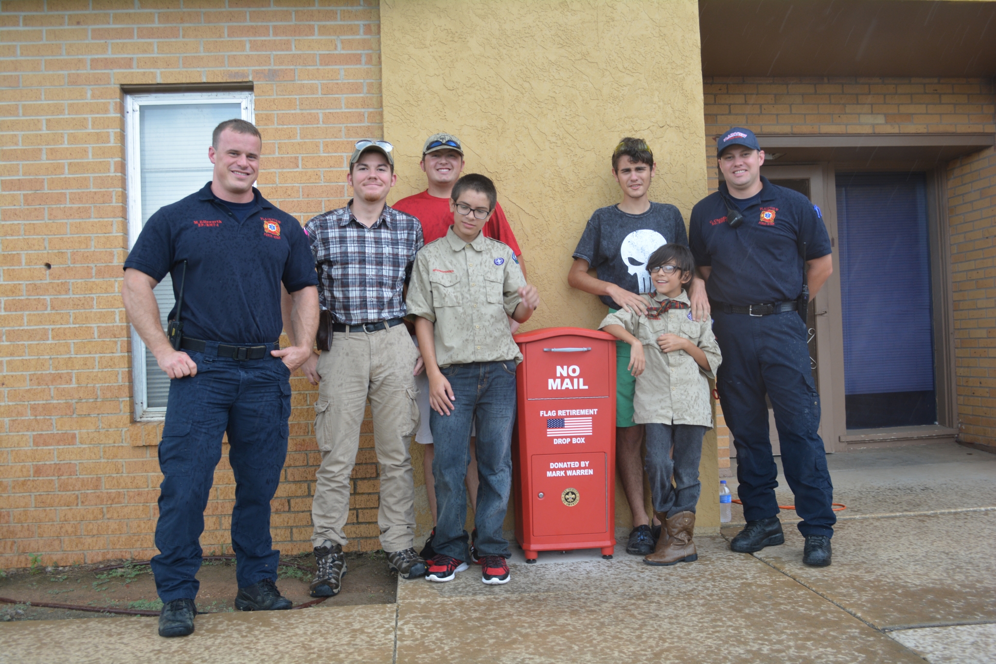 Flag drop boxes keeping tattered flags out of landfill