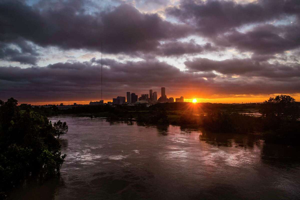 After days of rain, the sun finally came out in flooded Houston