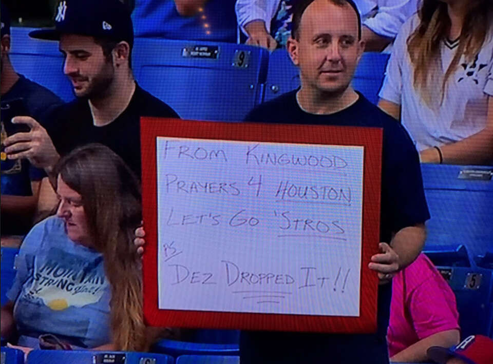 Astros fan has the best sign in support of Houston