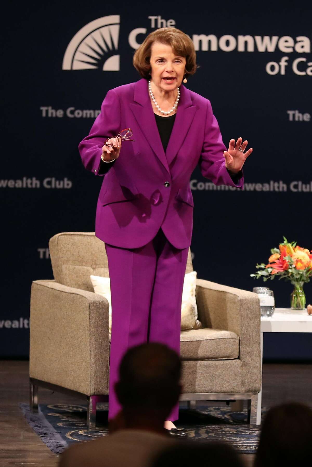 Feinstein surprises SF crowd by expressing hope for Trump