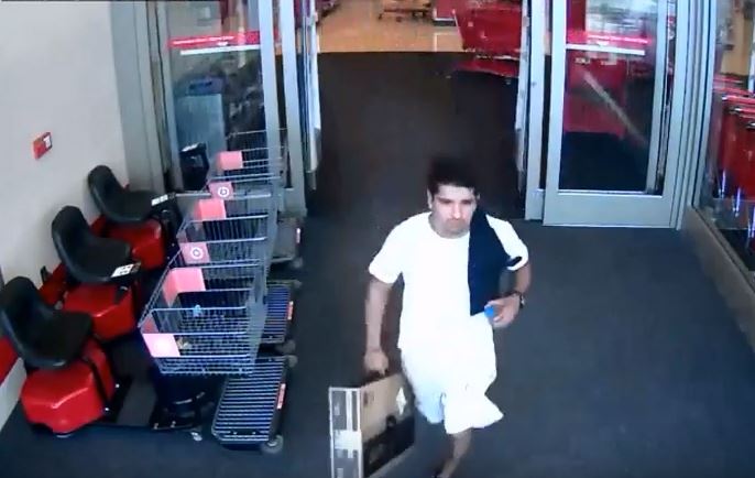 Police: Surveillance video shows man stealing TV from Target in east Laredo