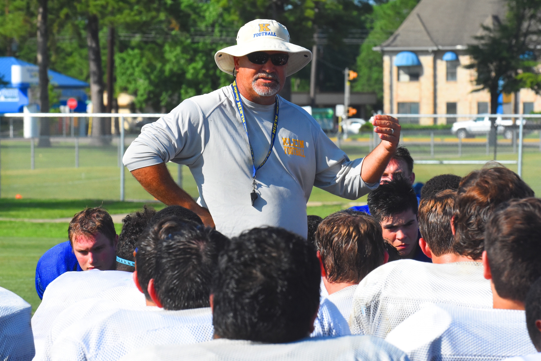 Klein football coach rescues six families