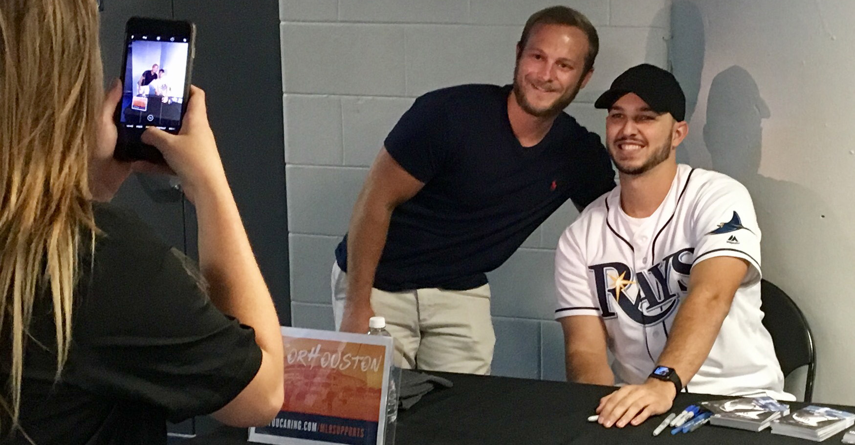 Rays' Jacob Faria signs autographs to raise money for Hurricane Harvey ...