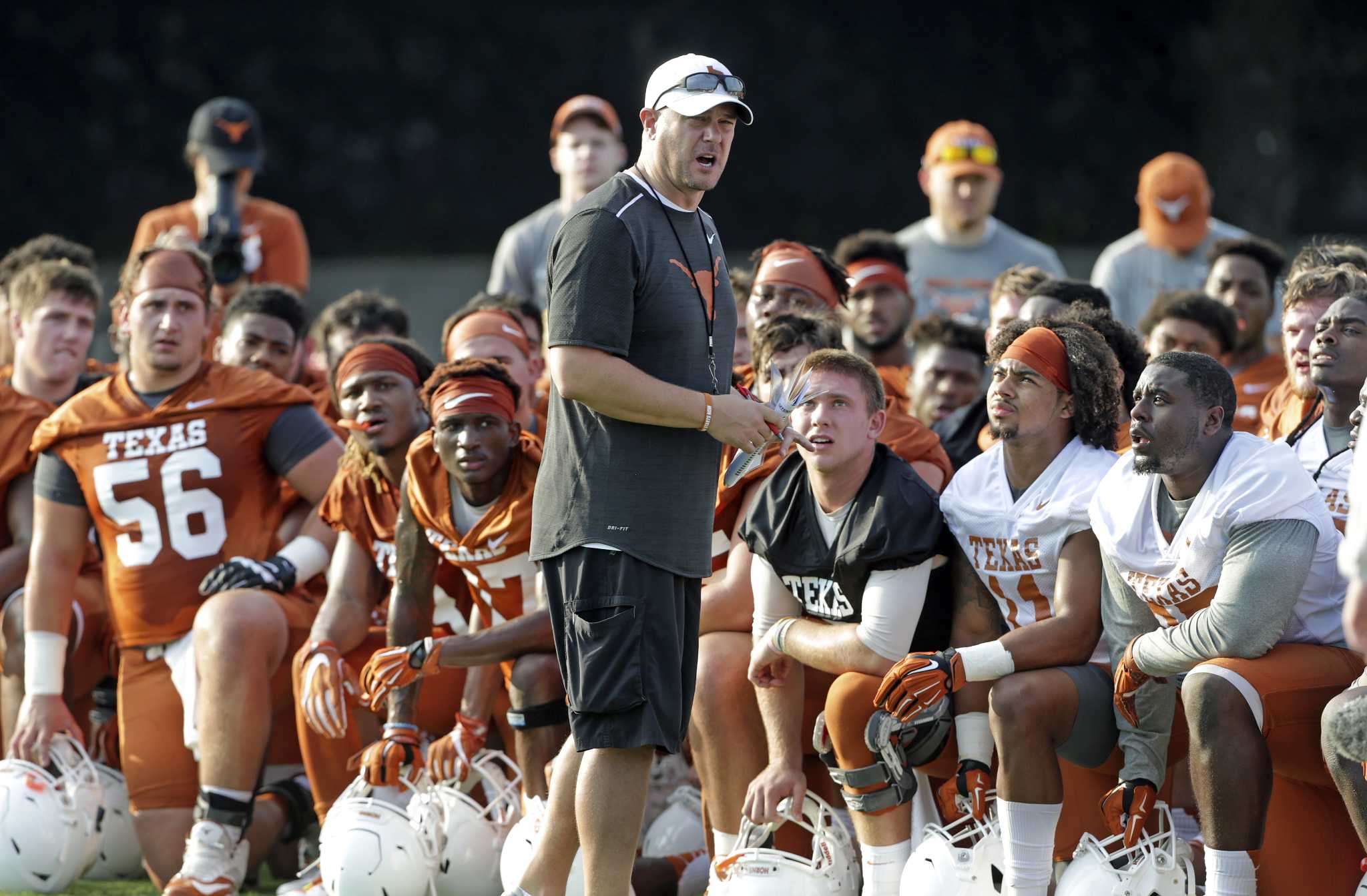 NCAA FOOTBALL: Herman's No. 23 Texas to make big debut against Maryland