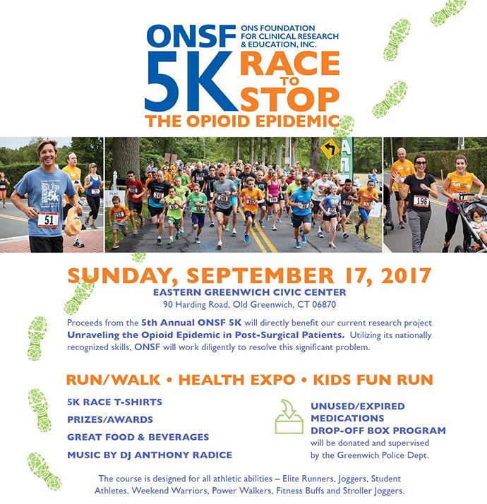 ONS Foundation’s 5K set for 9/17 at Eastern Greenwich Civic Center