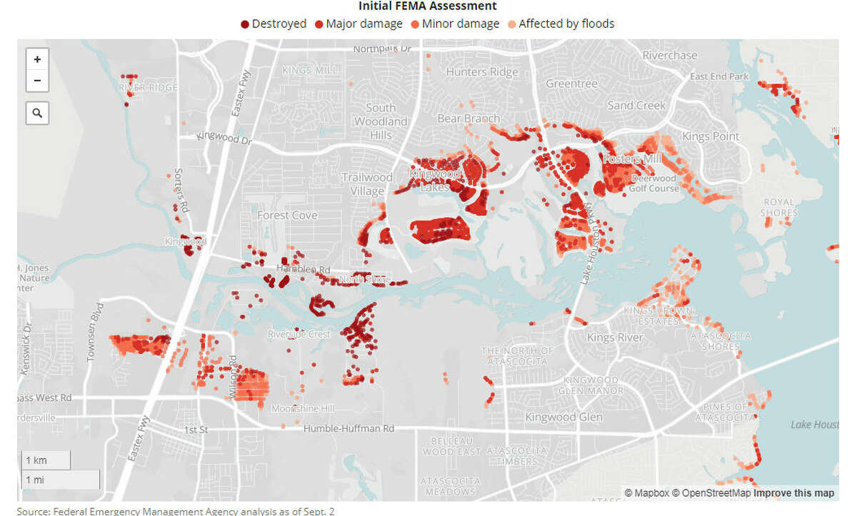 FEMA flood data shows Harvey's broad reach