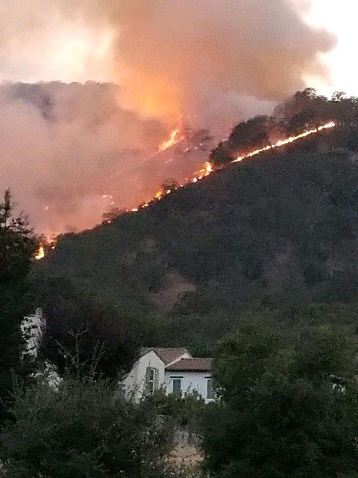 100-acre wildfire burning in Gilroy