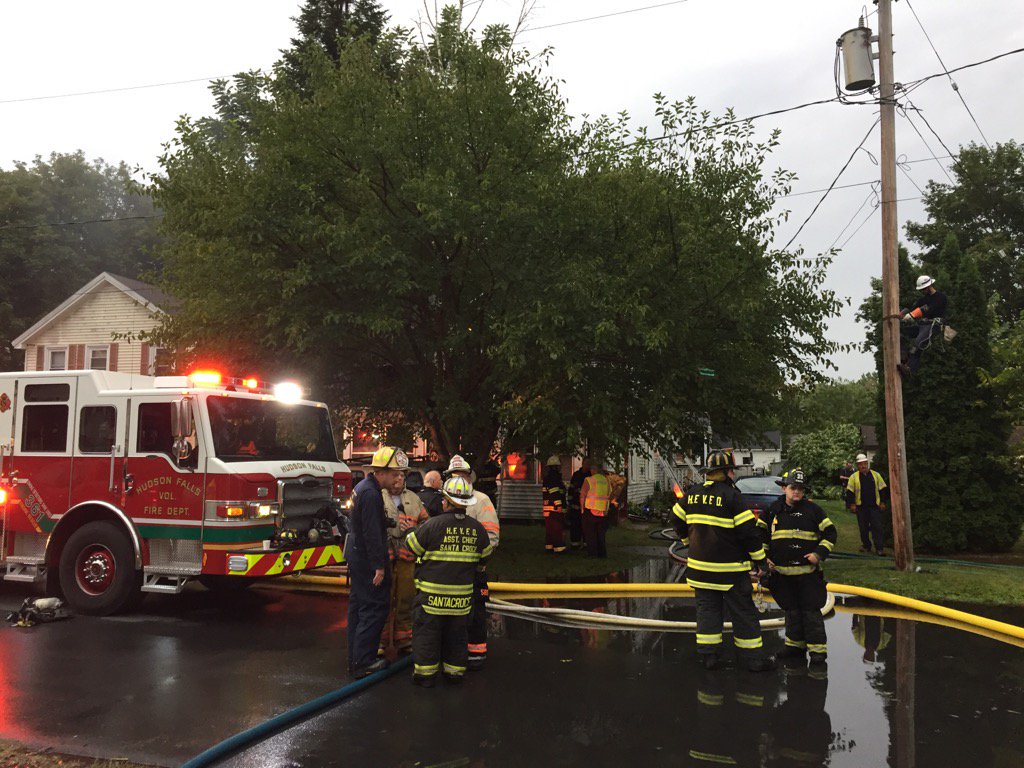 One dead, one rescued in Hudson Falls fire