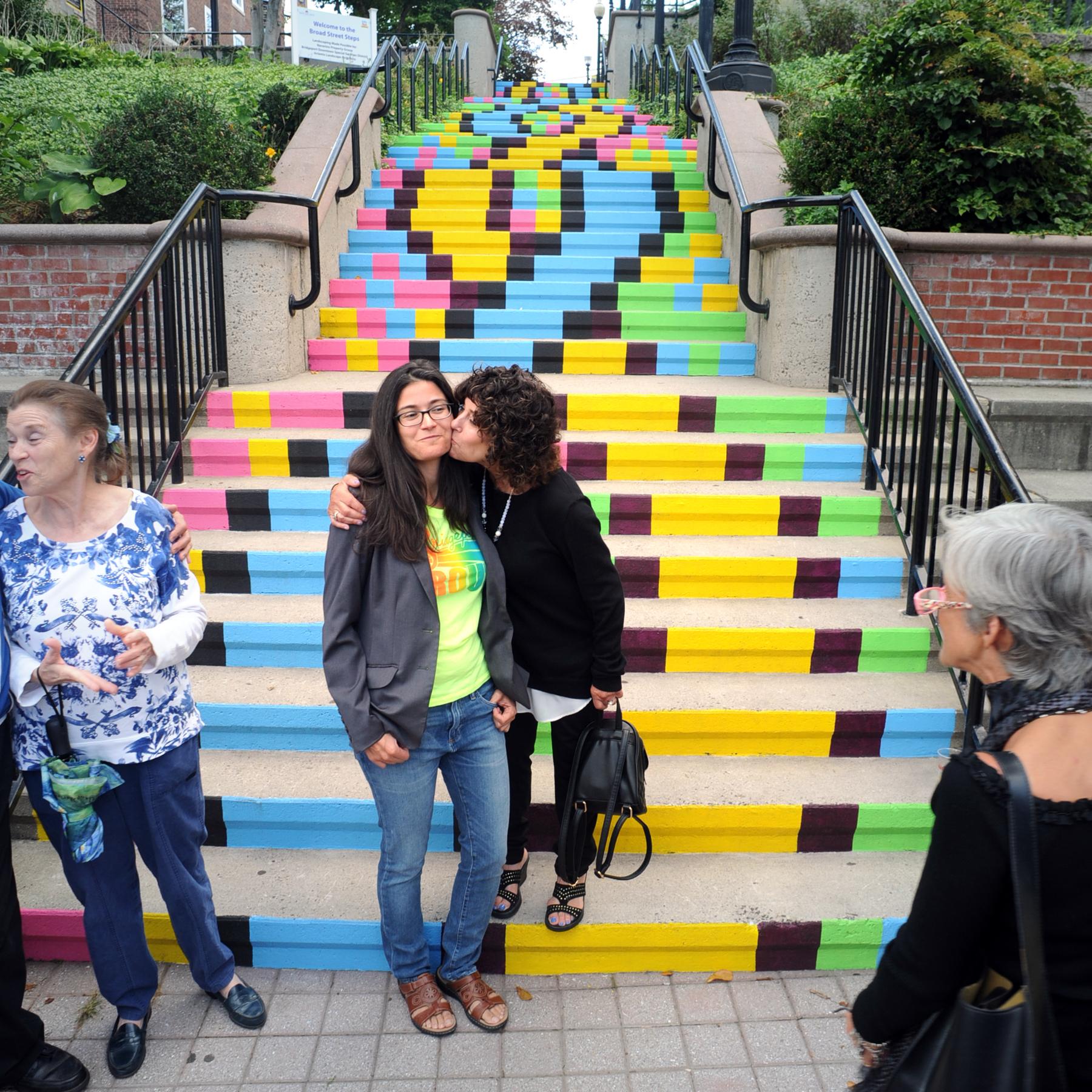 New look unveiled on Broad Street Steps
