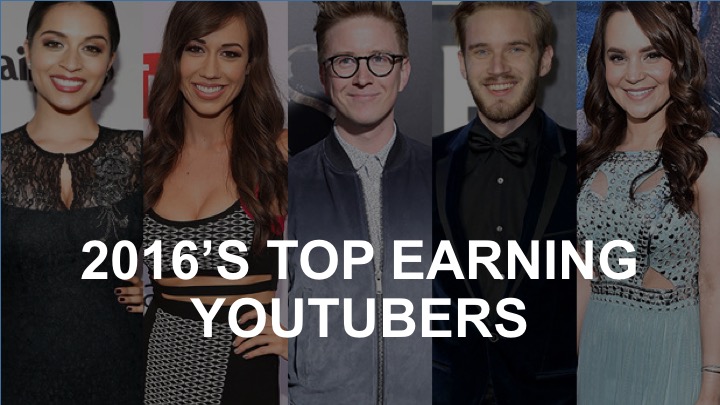 Forbes ranks the highest-paid YouTube stars for 2016