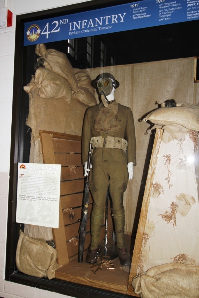 WWI display in Troy