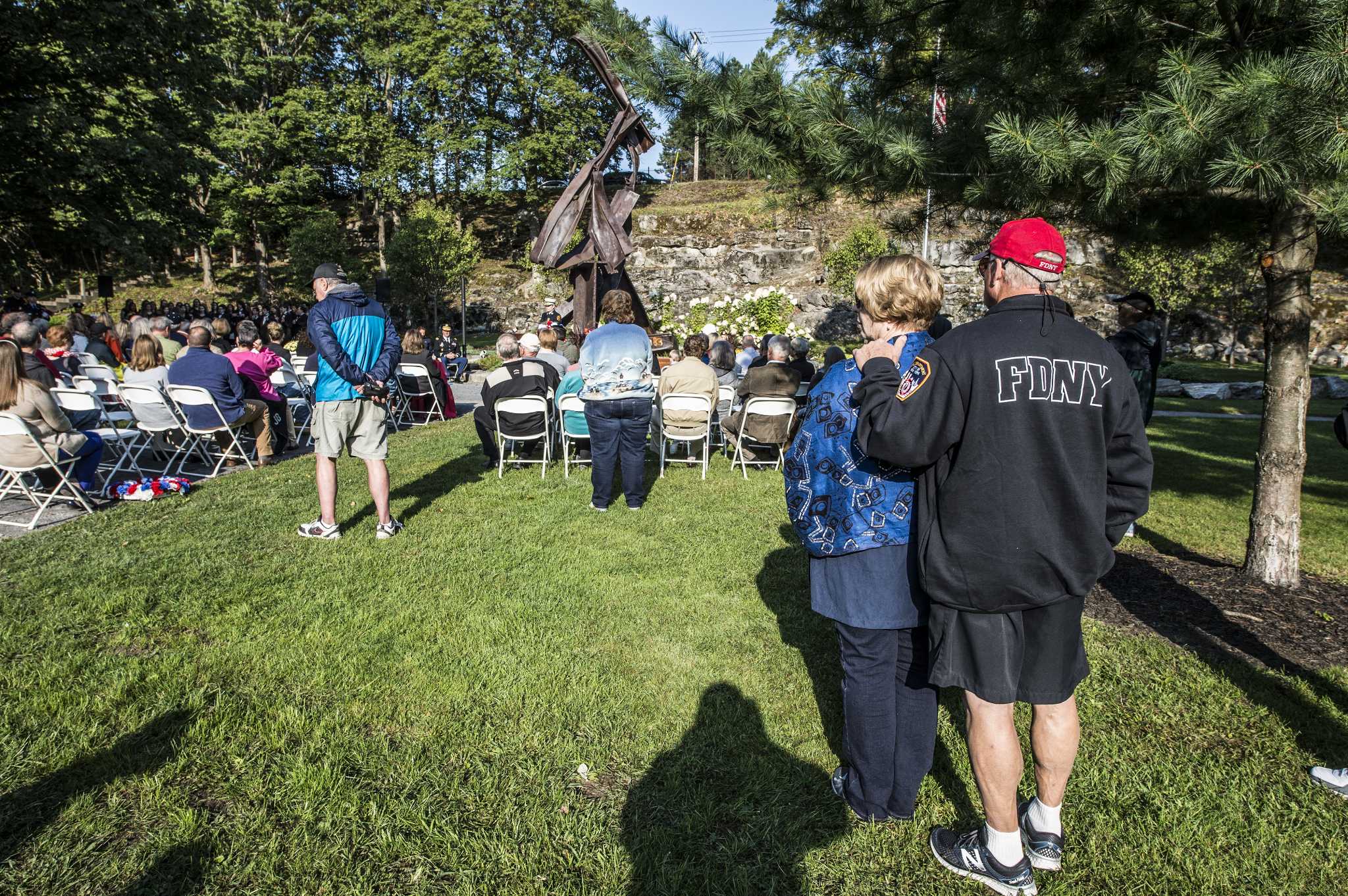 Somber scene at Saratoga Springs Sept. 11 ceremony