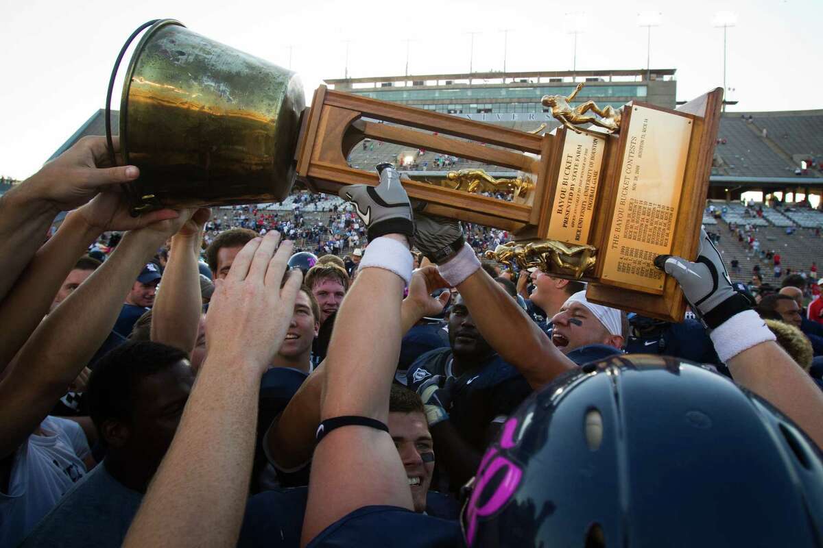Bayou Bucket trophy has an interesting history