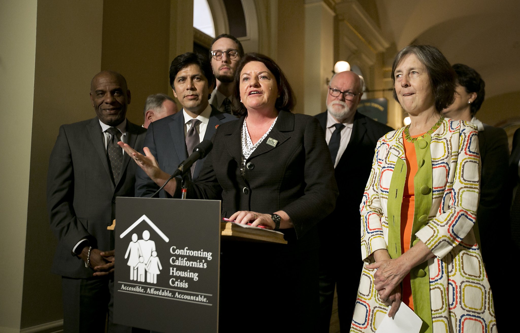Atkins sworn in as 1st woman, 1st openly LGBT person to head state Senate