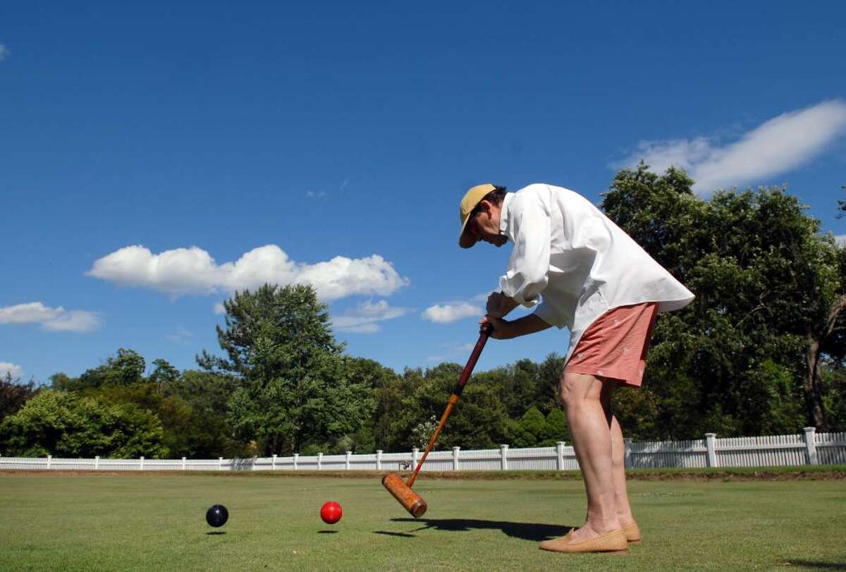 Croquet players take to the green for local tournament