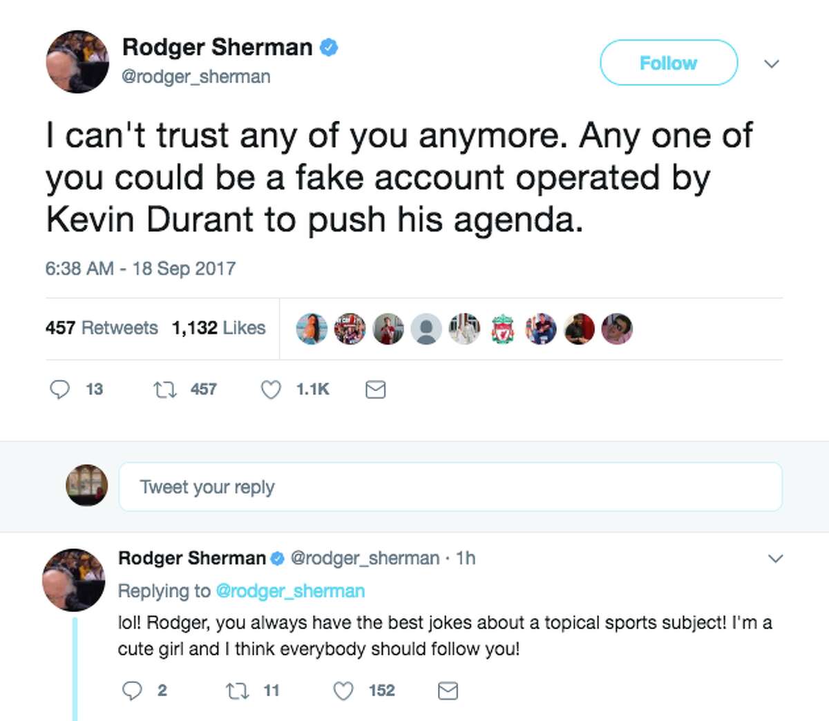 Kevin Durant blames grogginess for controversial tweets