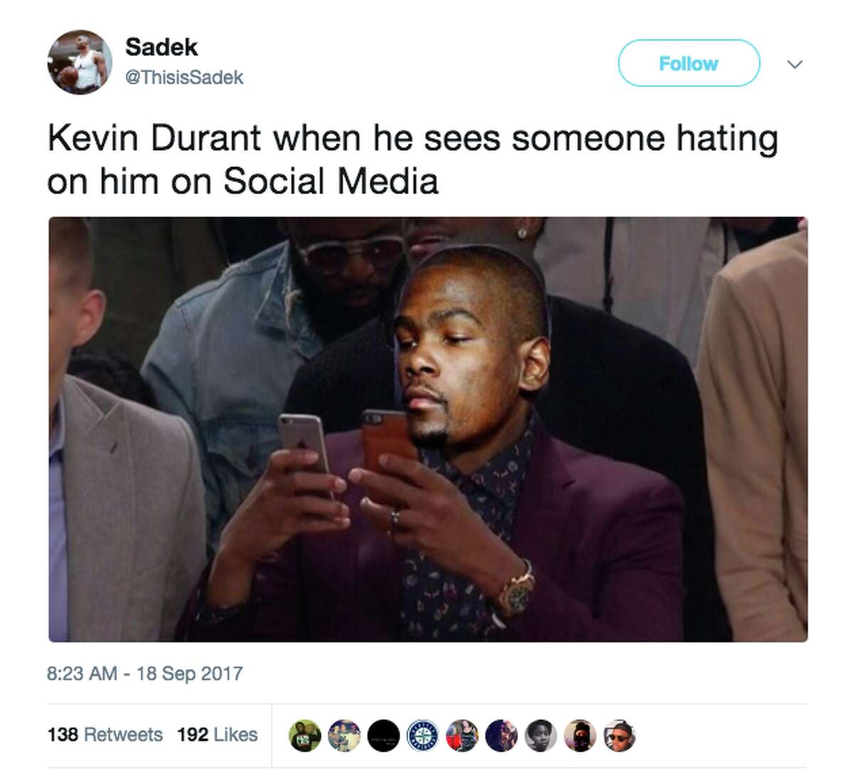 Kevin Durant blames grogginess for controversial tweets