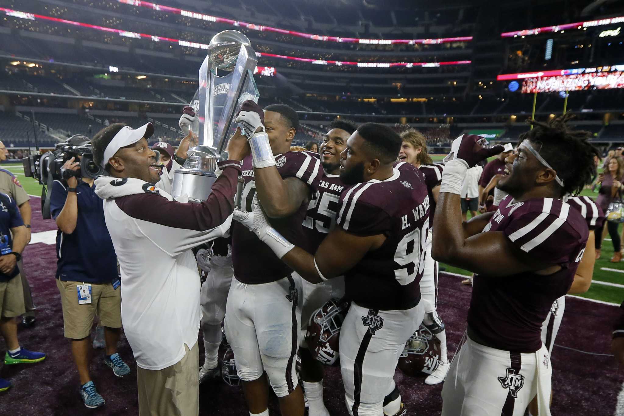 Since joining SEC, Aggies living high on the Hogs