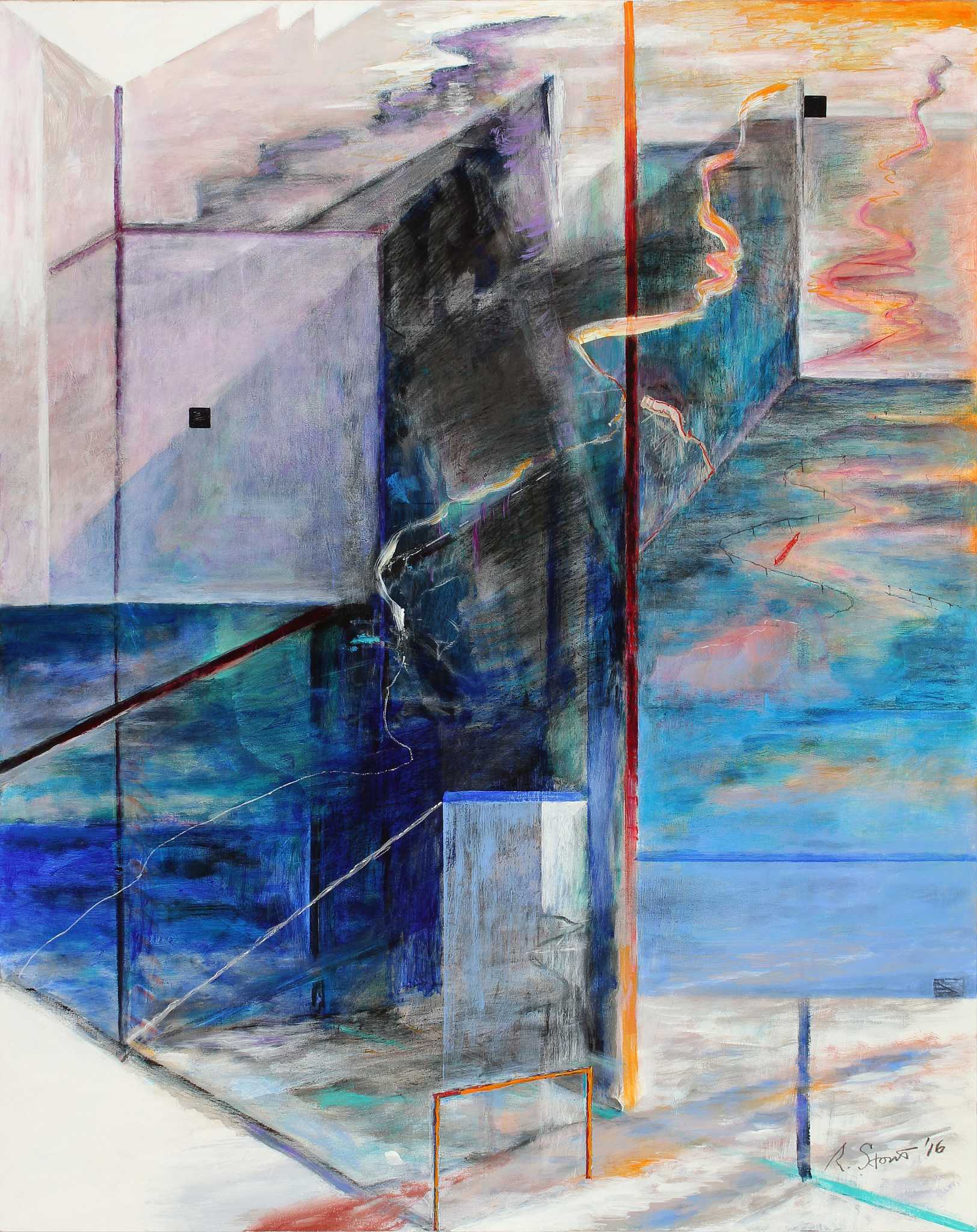 Artist's abstract work draws on personal experience