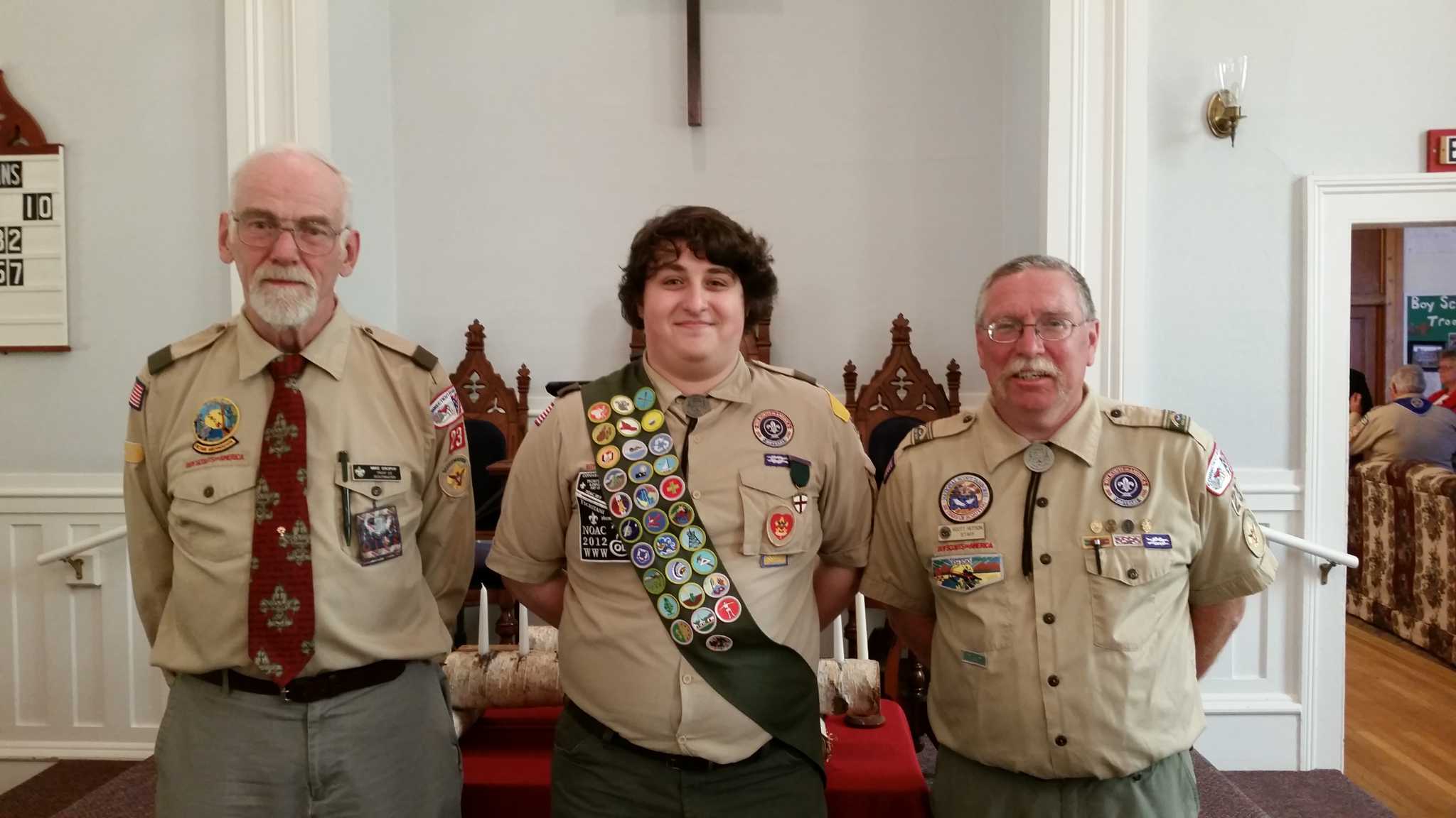 Eagle Scout waits for cousin to attend ceremony in Torrington