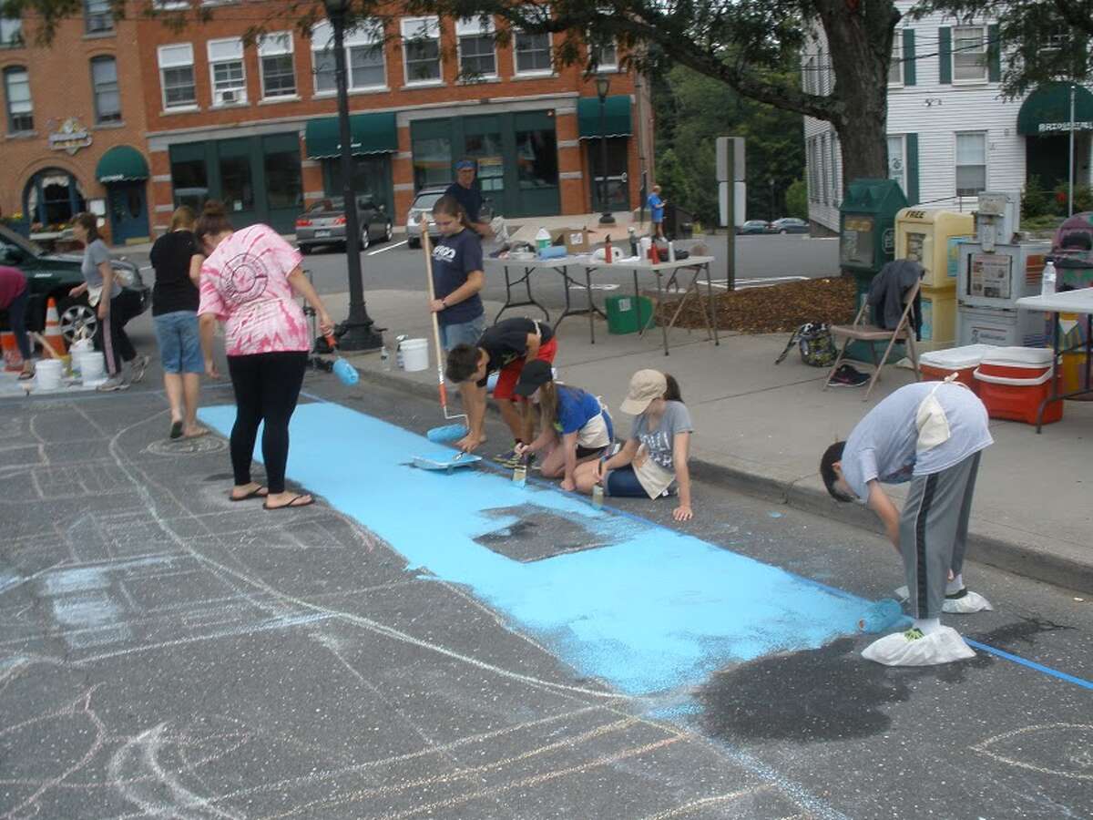Art is part of Paint The Pavement project in New Hartford