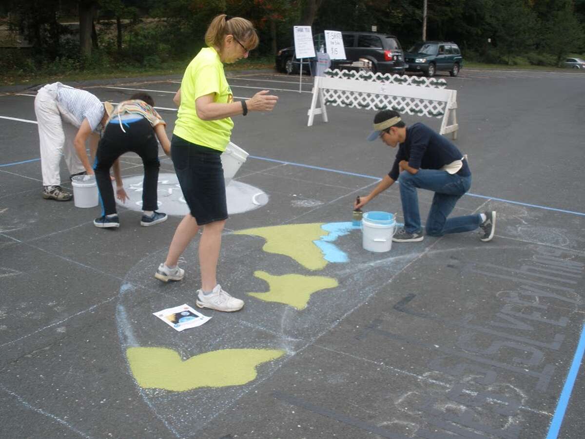 Art is part of Paint The Pavement project in New Hartford