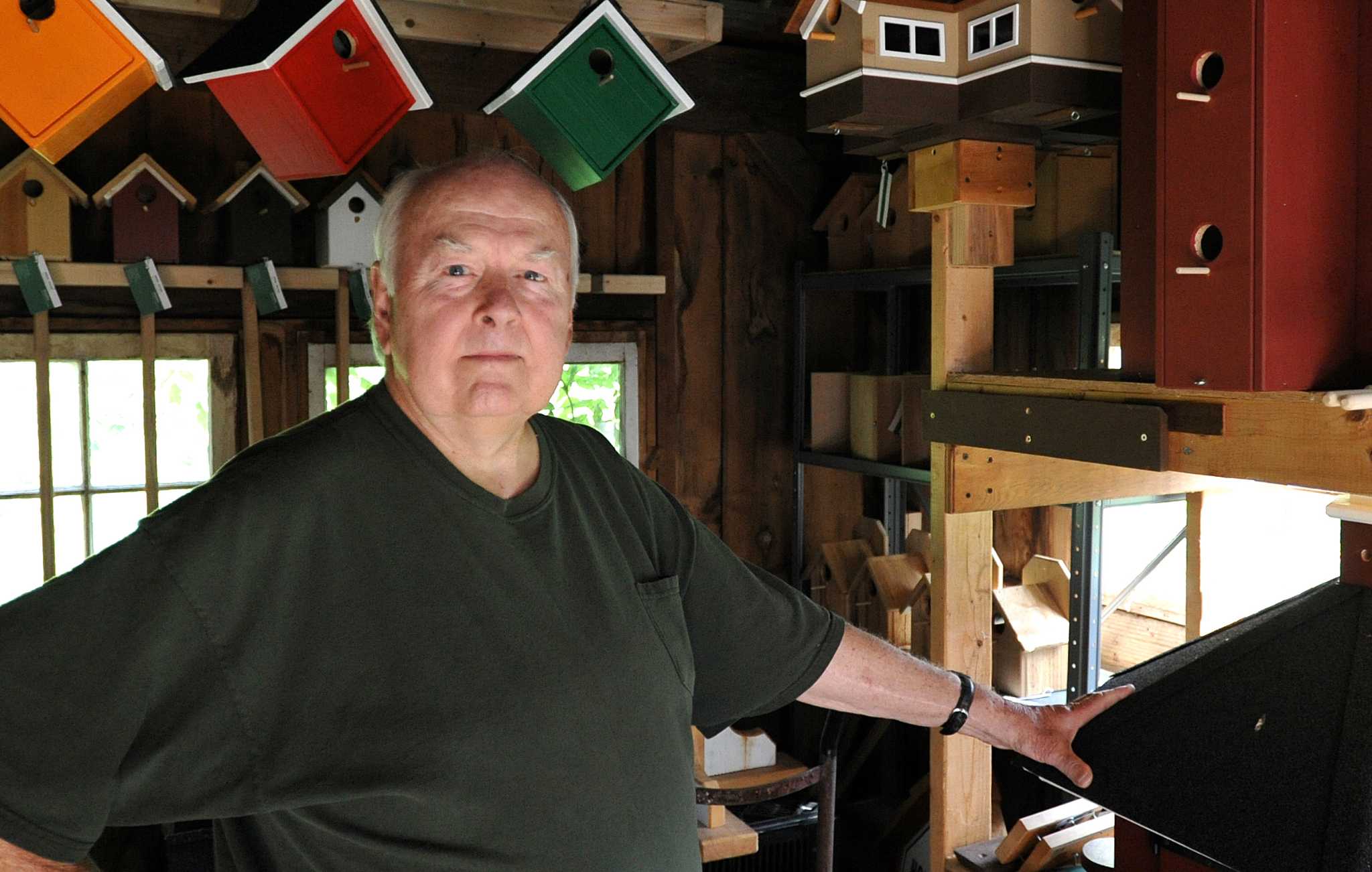 Photos: Terry Burks builds custom birdhouses