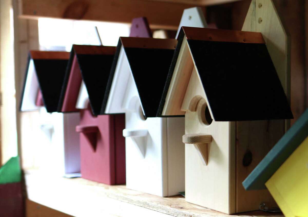Terry Burks builds custom birdhouses