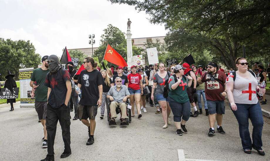 Counter-protest turns rowdy on Capitol grounds - San Antonio Express-News