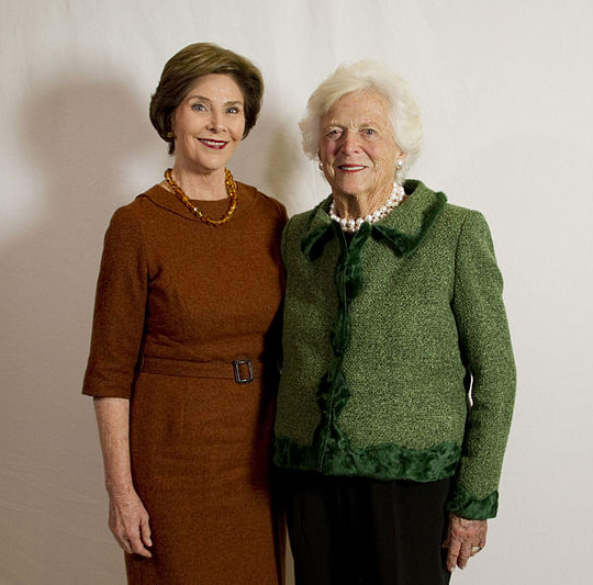 Barbara and Laura Bush pledge $2 million for storm-ravaged schools ...