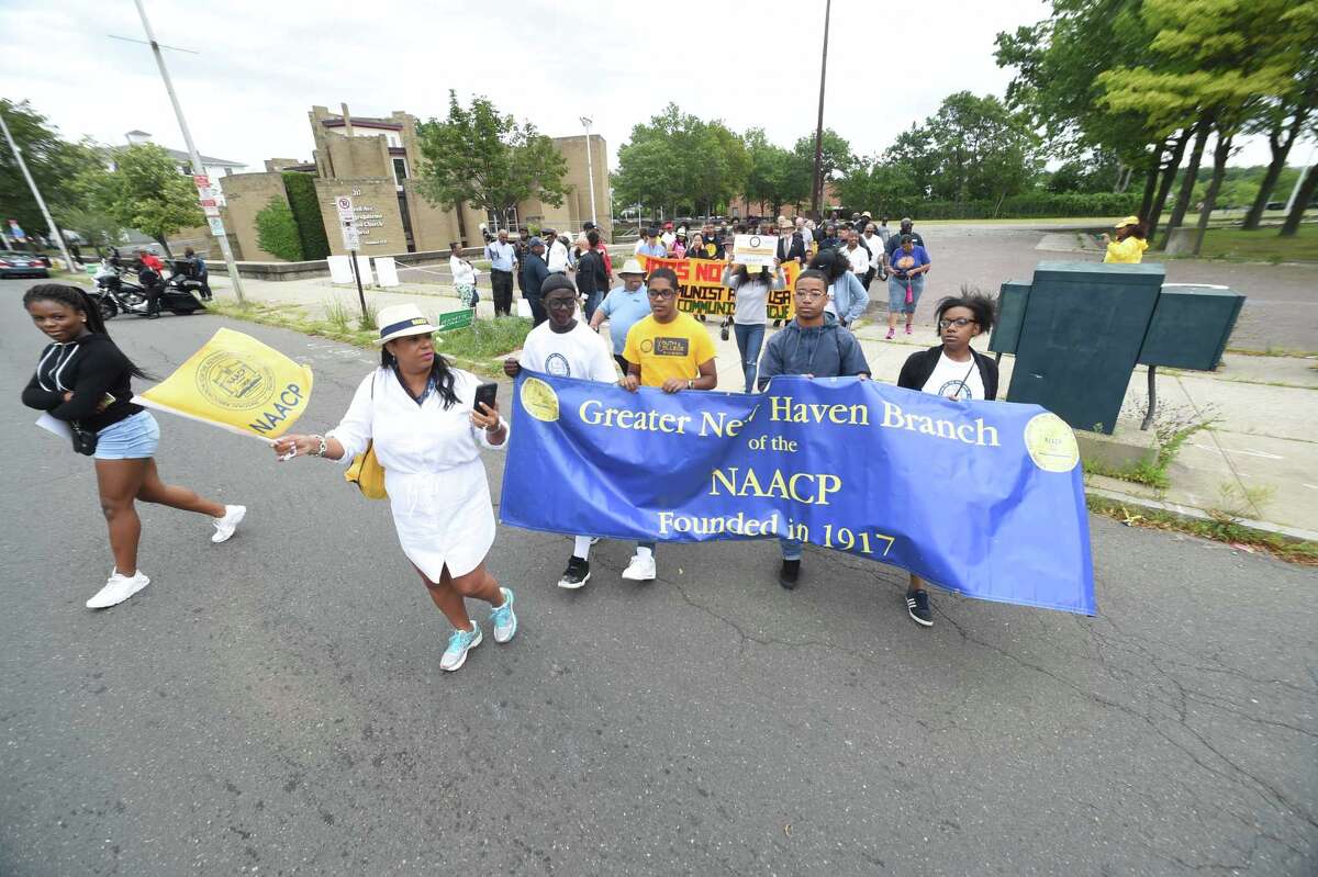 Photos of NAACP Silent Protest Parade & Rally in New Haven